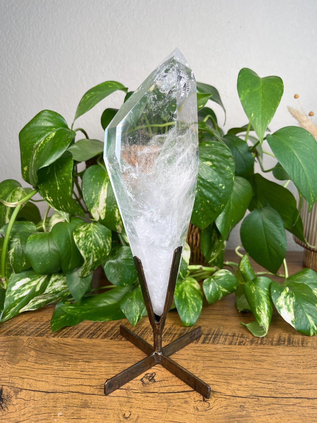 Quartz Crystal Free Form on Custom Stand 2lbs 2.3oz - Brazil - Etsy