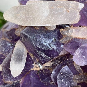Sugar Amethyst Crystal Cluster W/calcite Inclusions 7lbs 3.3oz - Brazil ...