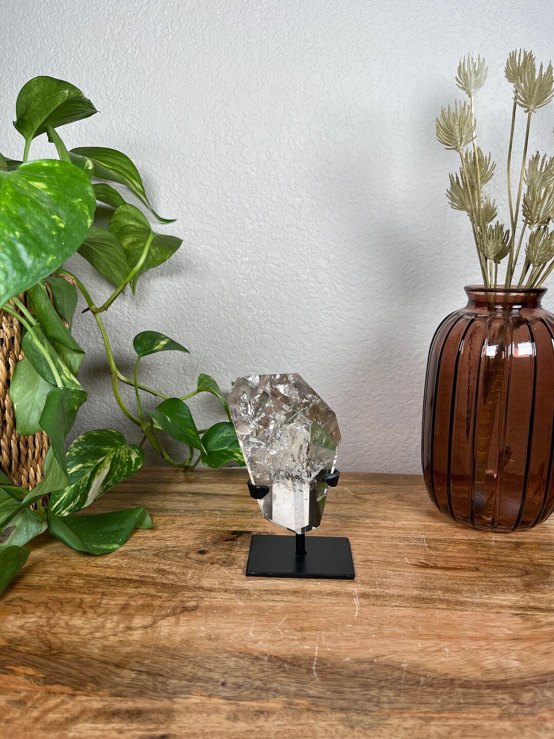 Citrine Free Form With Rainbows on Stand - Etsy