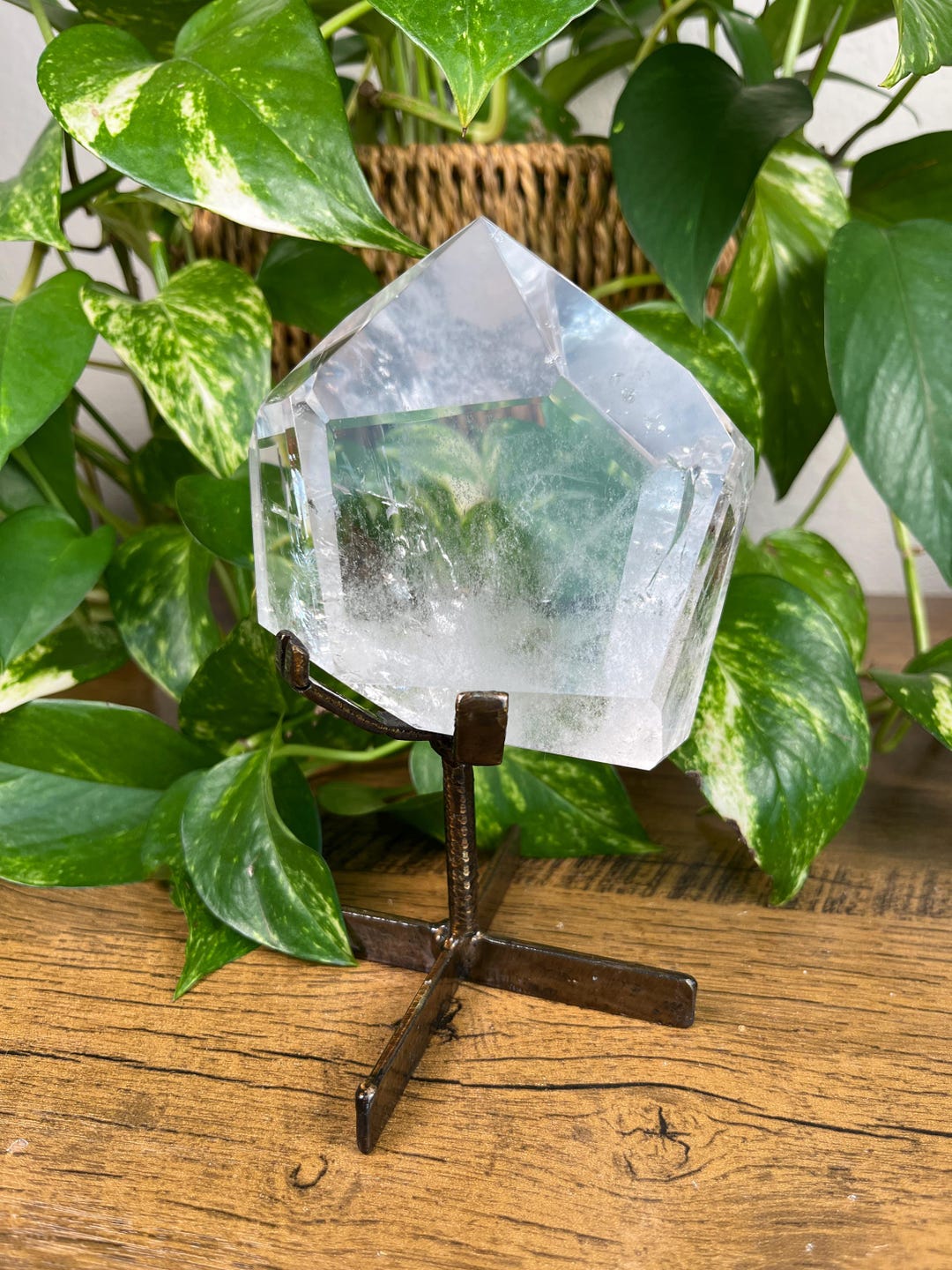 Quartz Crystal Free Form on Custom Stand 1lb 9.8oz - Brazil - Etsy