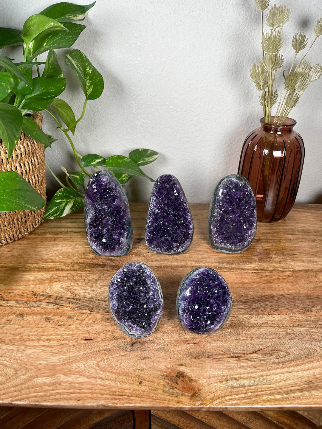 Natural Amethyst Crystal Geode, Brazilian Amethyst Crystals, Healing ...