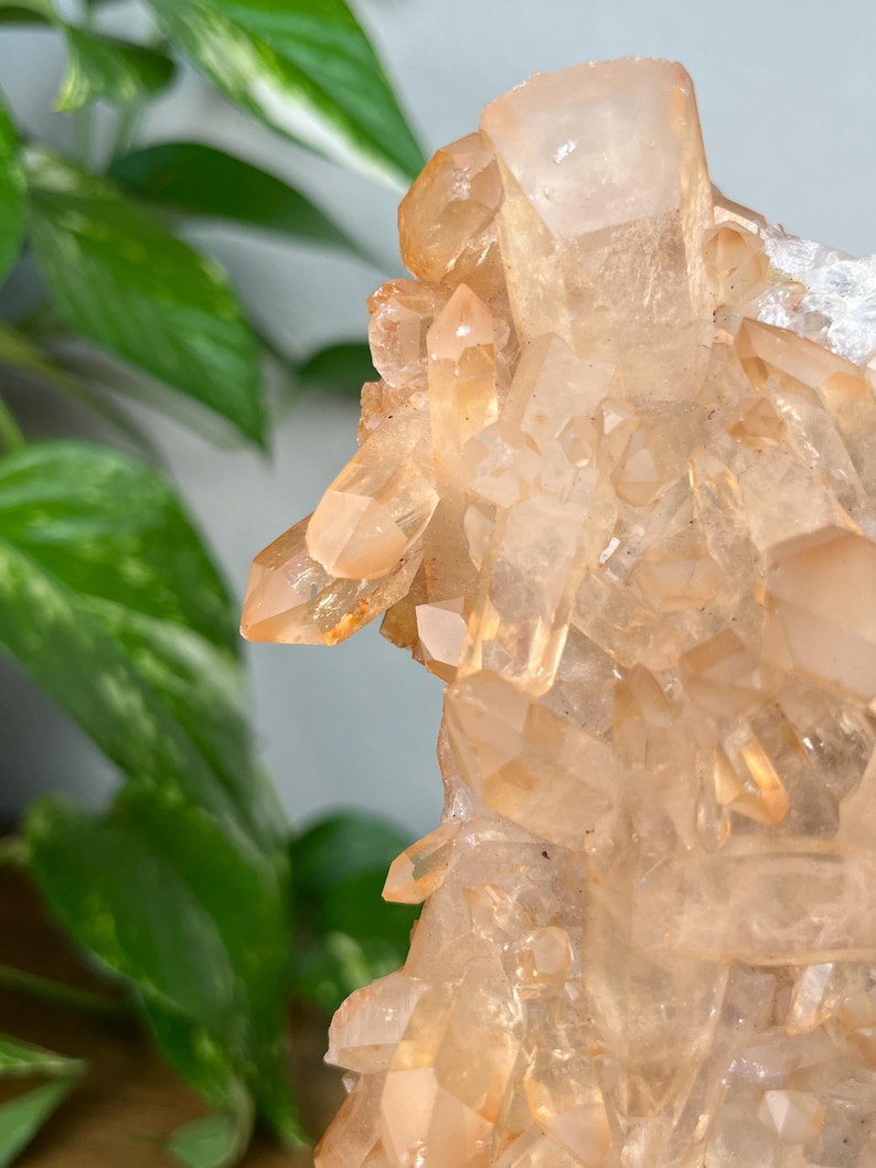 Tangerine Quartz Crystal Cluster on Custom Stand 1lb 1.8oz - Brazil - Etsy