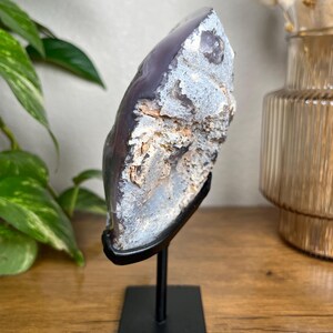 Agate Crystal Geode on Custom Stand 1lb 15.3oz - Brazil - Etsy