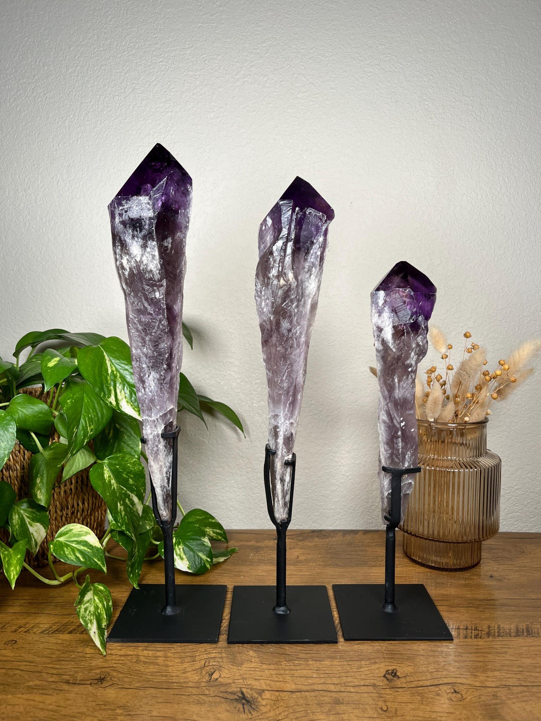 Amethyst Crystal Root Wand on Custom Stand - Brazil - SELECT ONE - Etsy