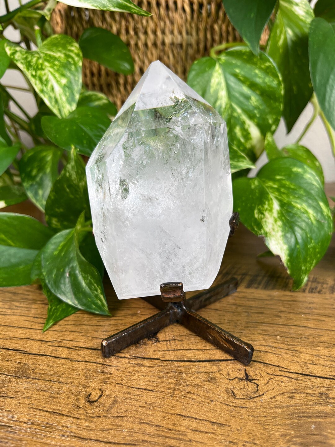 Quartz Crystal Free Form on Custom Stand 1lb 1.3oz - Brazil - Etsy
