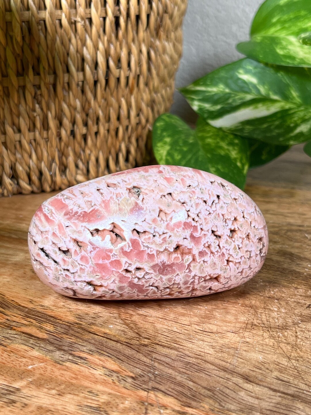 Rhodochrosite Crystal Free Form, Home Accents, Home Decor Gift for Her ...
