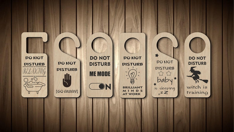 Door Knob Hanger Laser Cut SVG Bundle | Door Knob Design | Funny ...