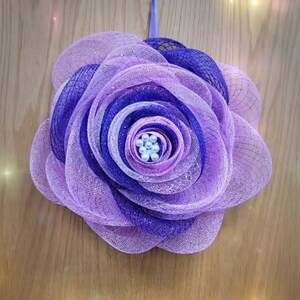Deco Mesh Rose Wreath, Wedding Decor, Door or Wall Art - Etsy