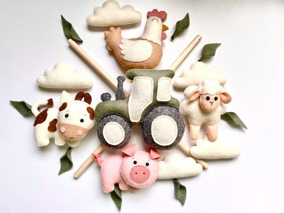 Crib Baby Mobile Farm Nursery Mobile Baby Mobile Farm Mobile Nursery ...