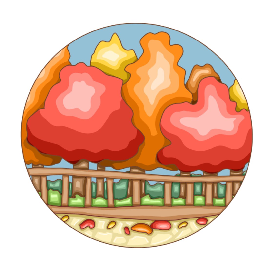 16 Autumn Digital Stickers. Downloadable File. Original Transparent PNG ...