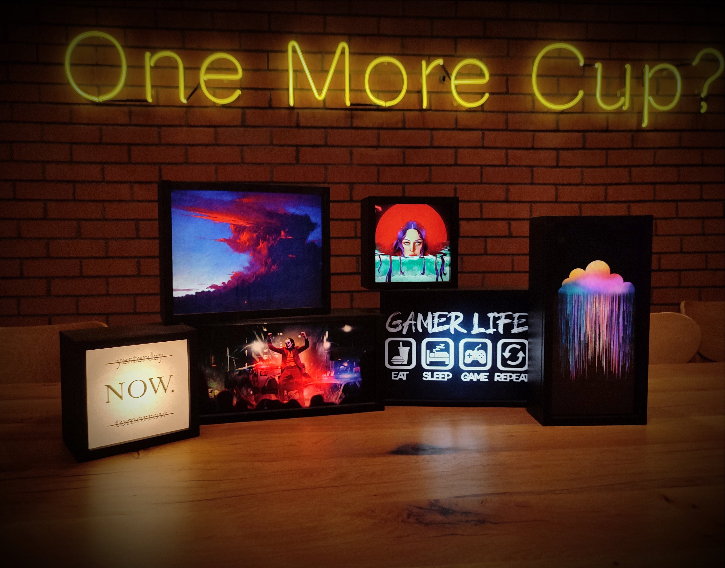 Custom Backlit Logo Sign, Personalized Led Business Sign, Desk Lighting ...