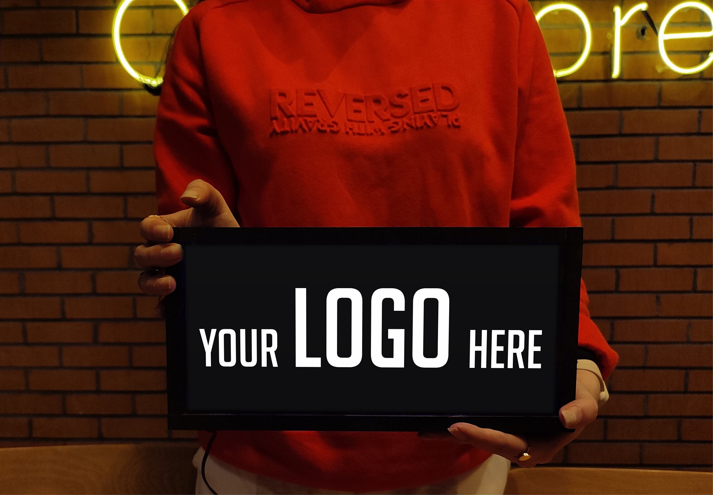 Custom Backlit Logo Sign, Personalized Led Business Sign, Desk Lighting ...