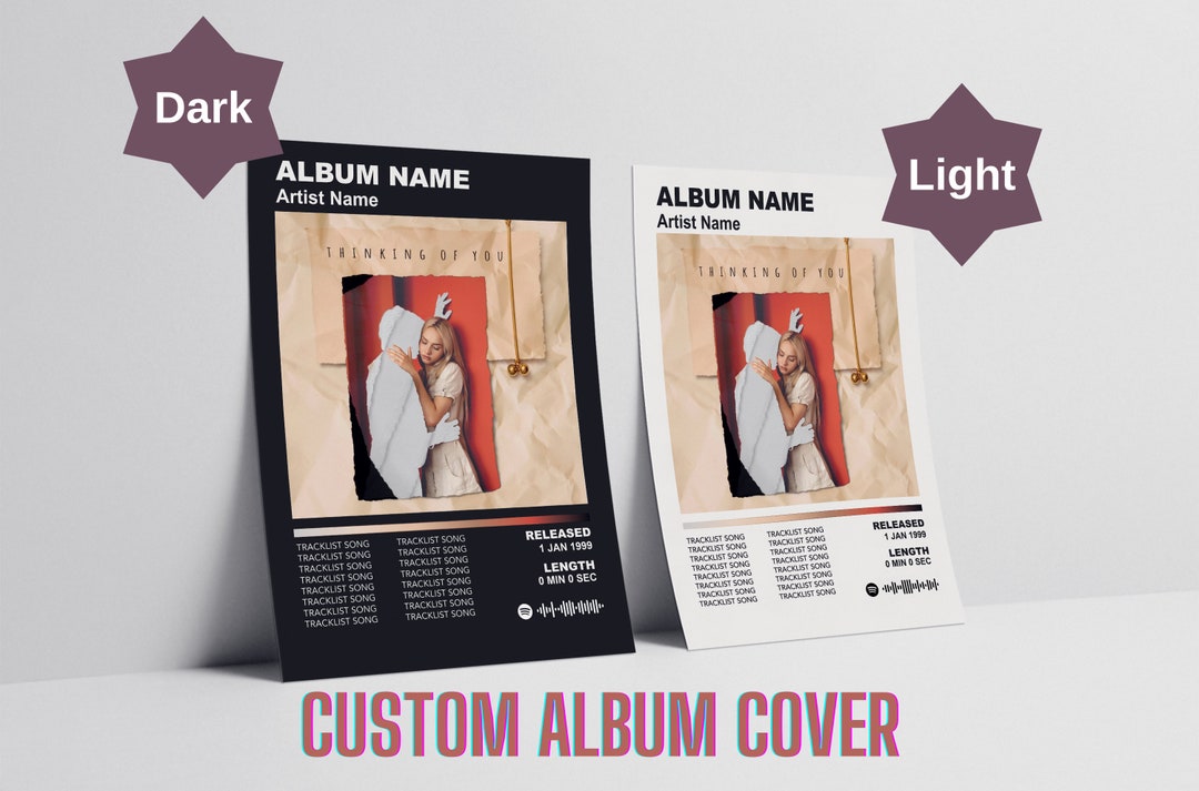 Custom Album Cover Album Poster Digital Print Personalized Album Print ...