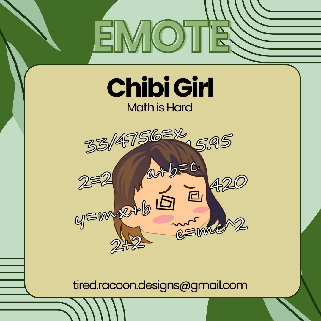 Fem Chibi Emote - Confused - Etsy