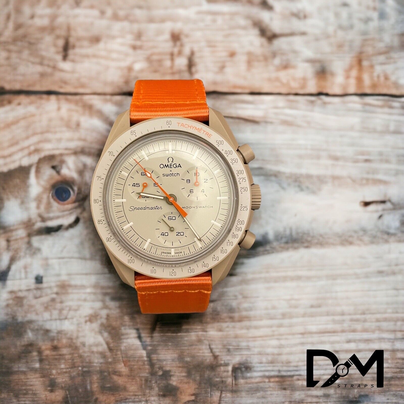 Omega X Swatch Moonswatch Orange Strap Only for Mission to Jupiter - Etsy