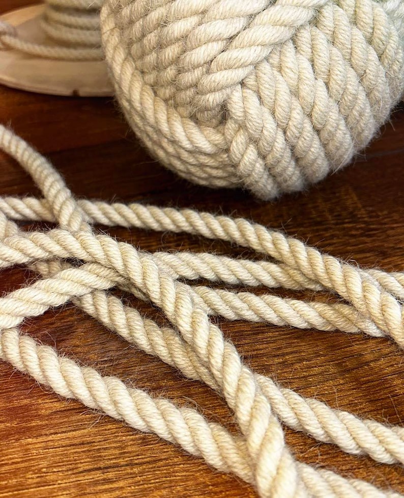Sutton Natural Rope - 100% British Wool - Etsy UK