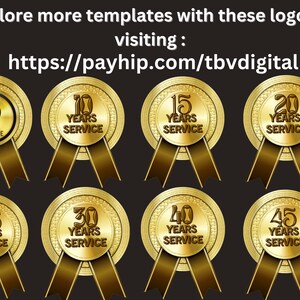 20 Years Service - Certificate in Ms Word - Etsy