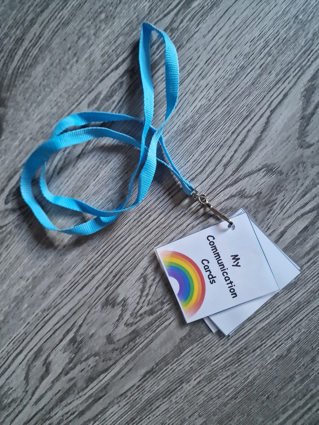 My Communication Cards, for Non Verbal and Verbal Children, Lanyard ...