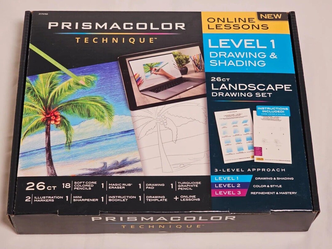 Prismacolor Technique 26ct LANDSCAPE Drawing Set -level 1 Drawing ...