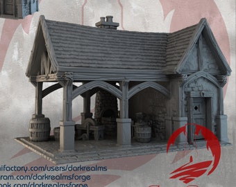 Castle Gate and Walls by Dark Realms Dnd Miniature Terrain for Dungeons ...