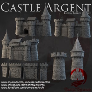 Castle Gate and Walls by Dark Realms Dnd Miniature Terrain for Dungeons ...
