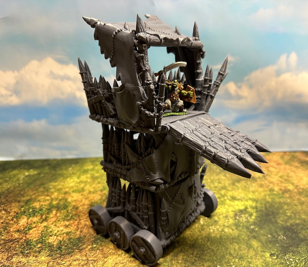 Orc Siege Tower, 3D Printed Miniature Terrain, D&D Wargaming - Etsy