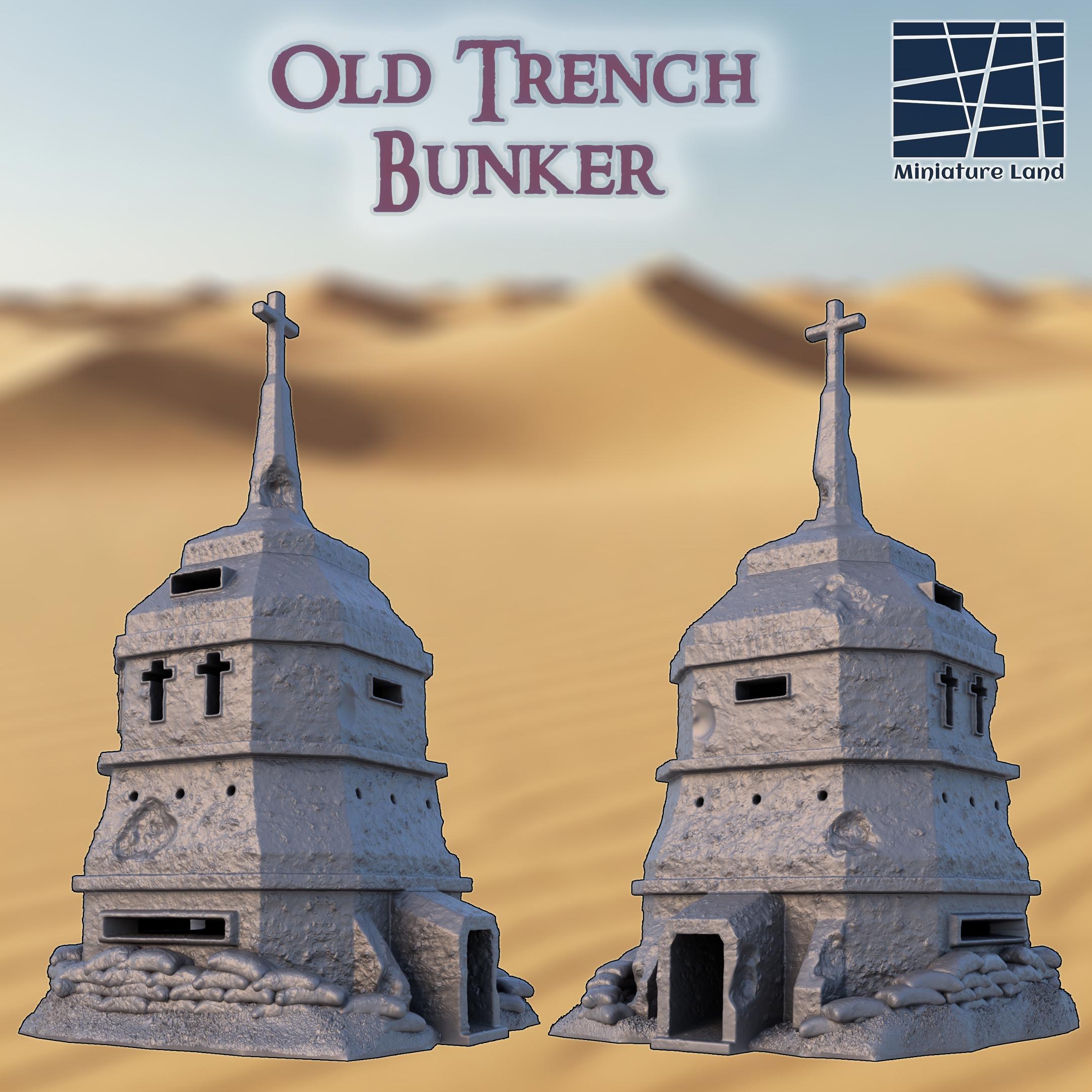 Trench Bunker Terrain – Miniature for Trench Crusade, Dnd, Pathfinder ...