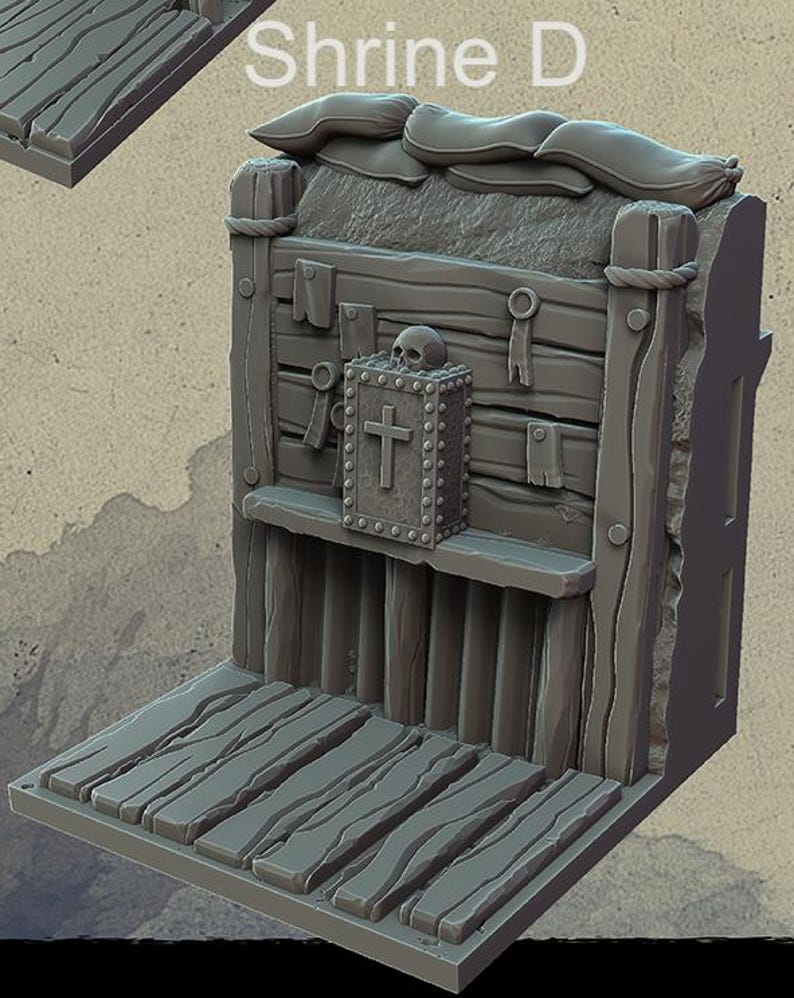 Trench Shrines - Trench Crusade Miniature, No Man's Land Terrain for ...