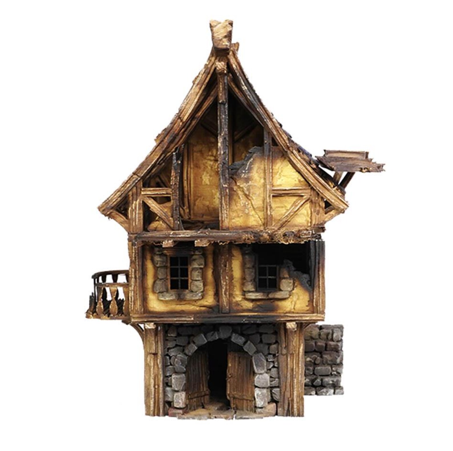 Ruined Medieval House F by My Dungeon Games Dnd Miniature Terrain for ...