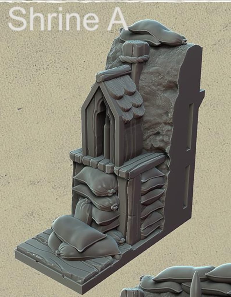 Trench Shrines - Trench Crusade Miniature, No Man's Land Terrain for ...
