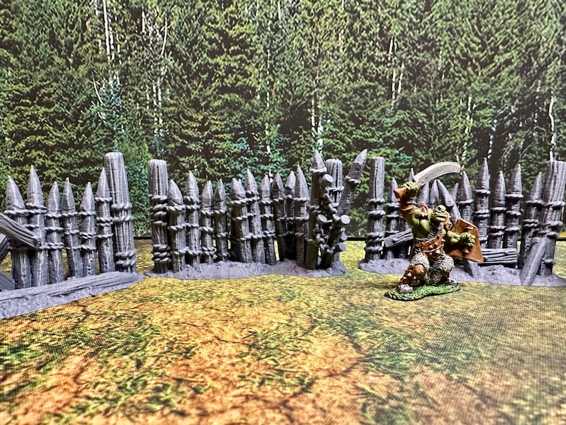 Orc Fences by Dark Realms Dnd Miniature Terrain for Dungeons and ...