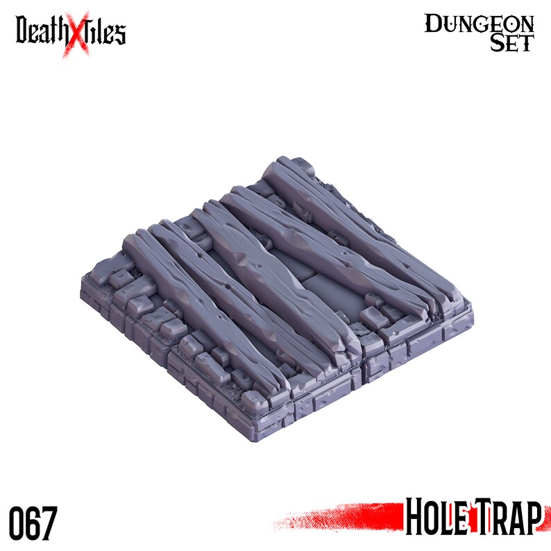 Trap Tiles - Dungeon Tiles, Death X Tiles Dnd Miniature Terrain for ...