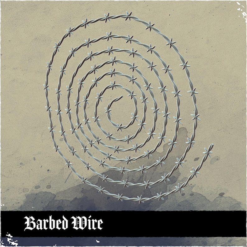 3D Printed Barbed Wire – Trench Warfare Terrain, Miniature Basing - Etsy
