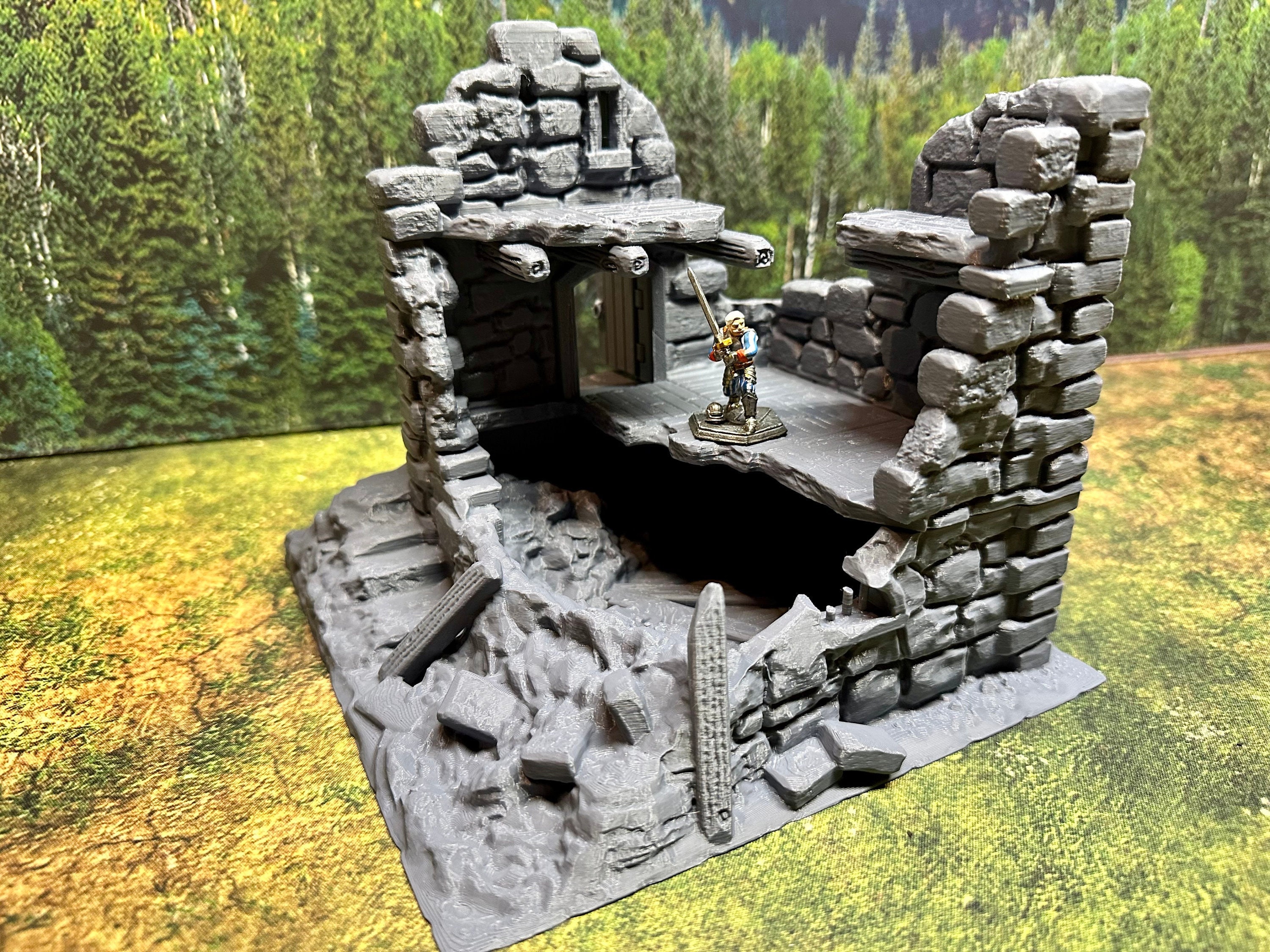 Ruined Watchtower by Dark Realms Dnd Miniature Terrain for Dungeons and ...