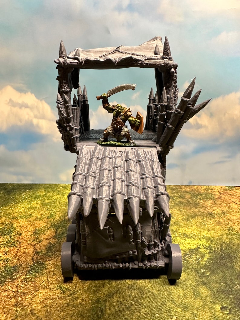 Orc Siege Tower, 3D Printed Miniature Terrain, D&D Wargaming - Etsy