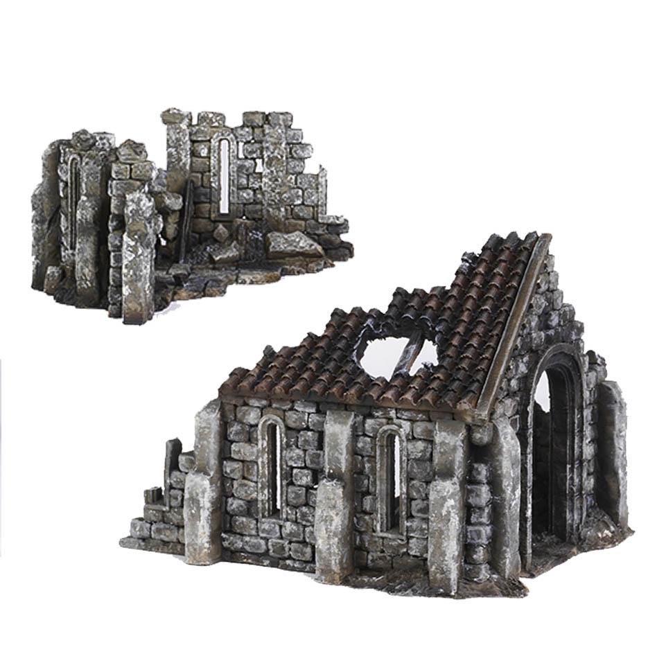 Ruined Medieval Church by My Dungeon Games Dnd Miniature Terrain for Dungeons and Dragons, D&D ...