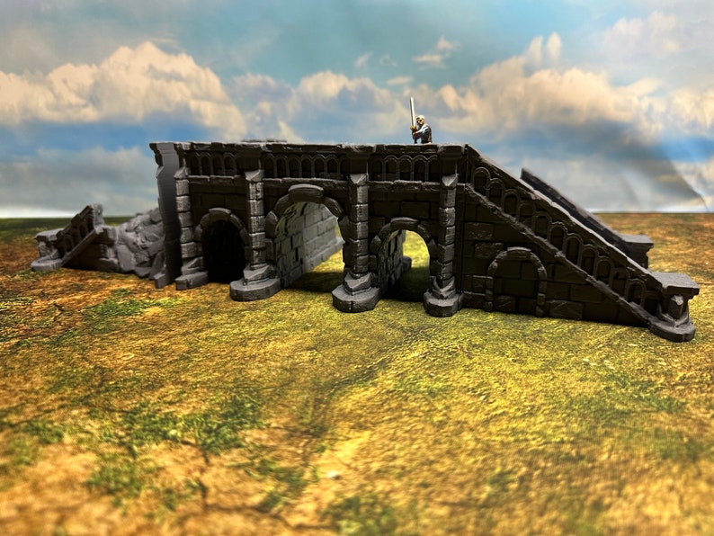 Arkenfel Bridge Ruins, 3D Printed Miniature Terrain - Etsy