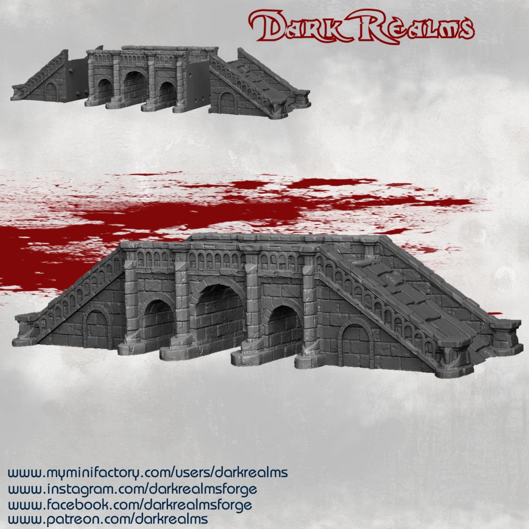 Arkenfel Bridge 1 by Dark Realms Dnd Miniature Terrain for Dungeons and ...