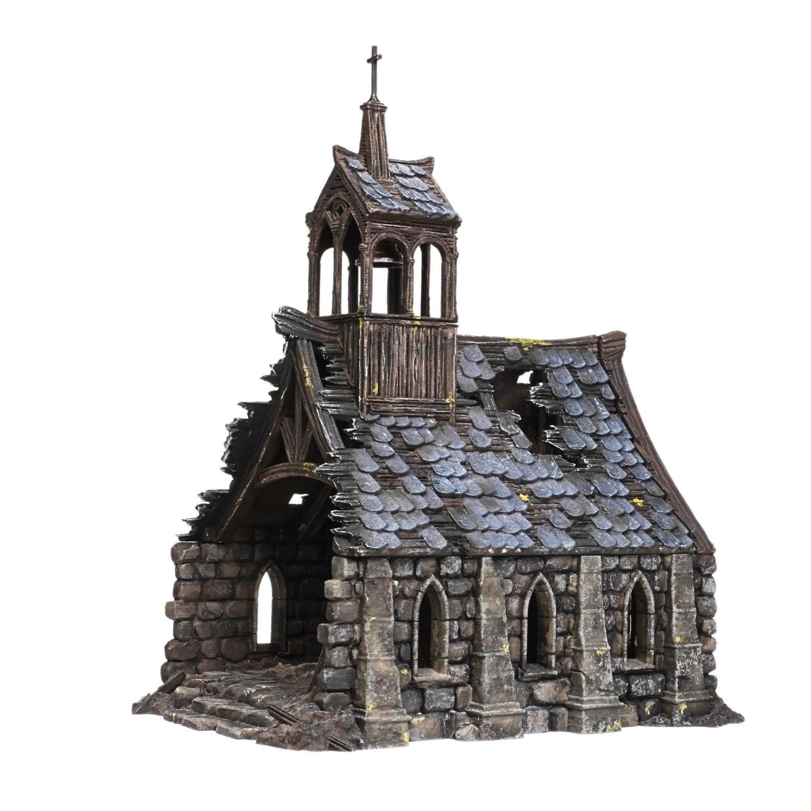 Church Ruins Miniature Terrain, Dnd Scenery, Basilica of the Dawn - Etsy