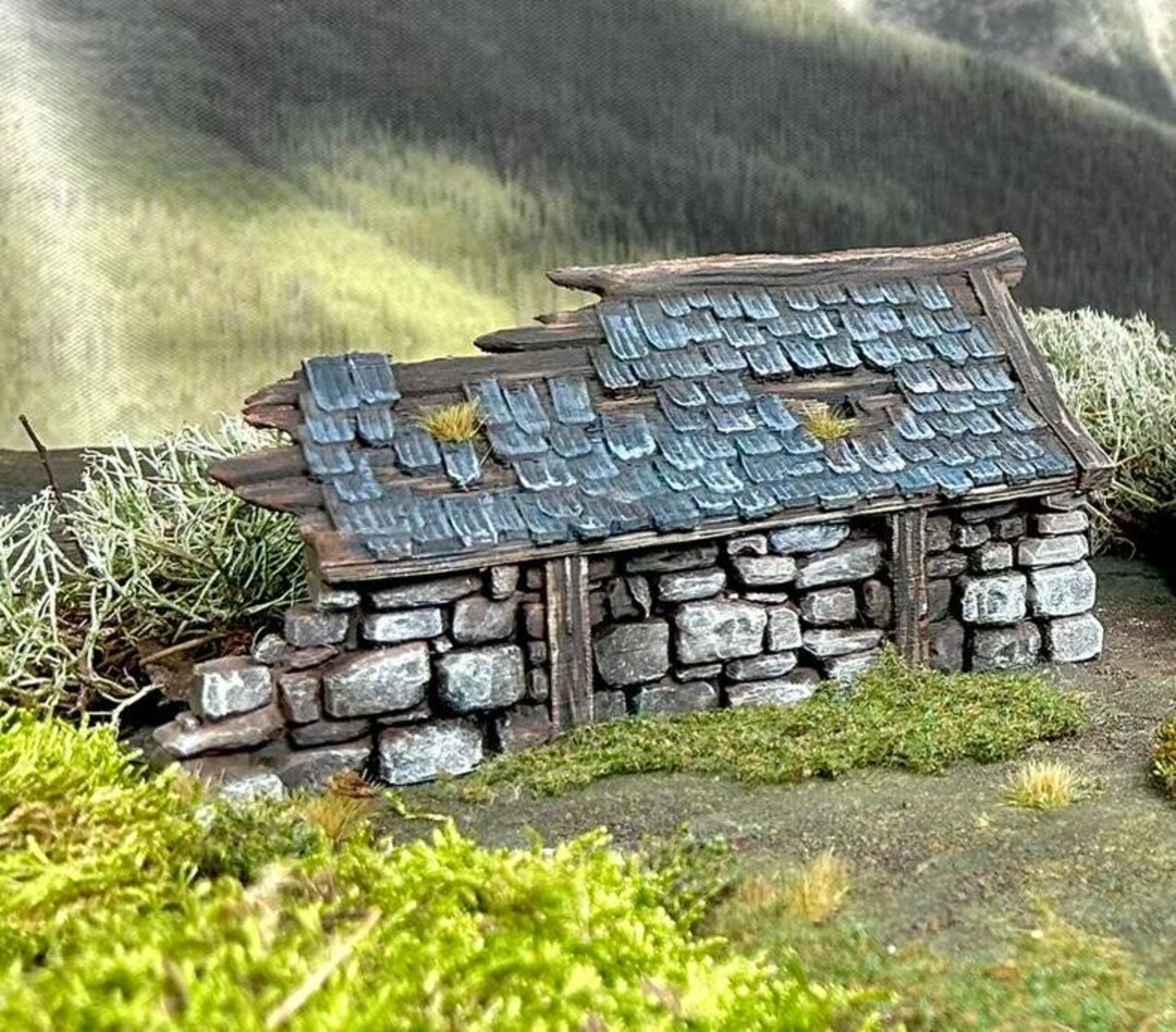 Ruined Medieval House by My Dungeon Games Dnd Miniature Terrain for ...