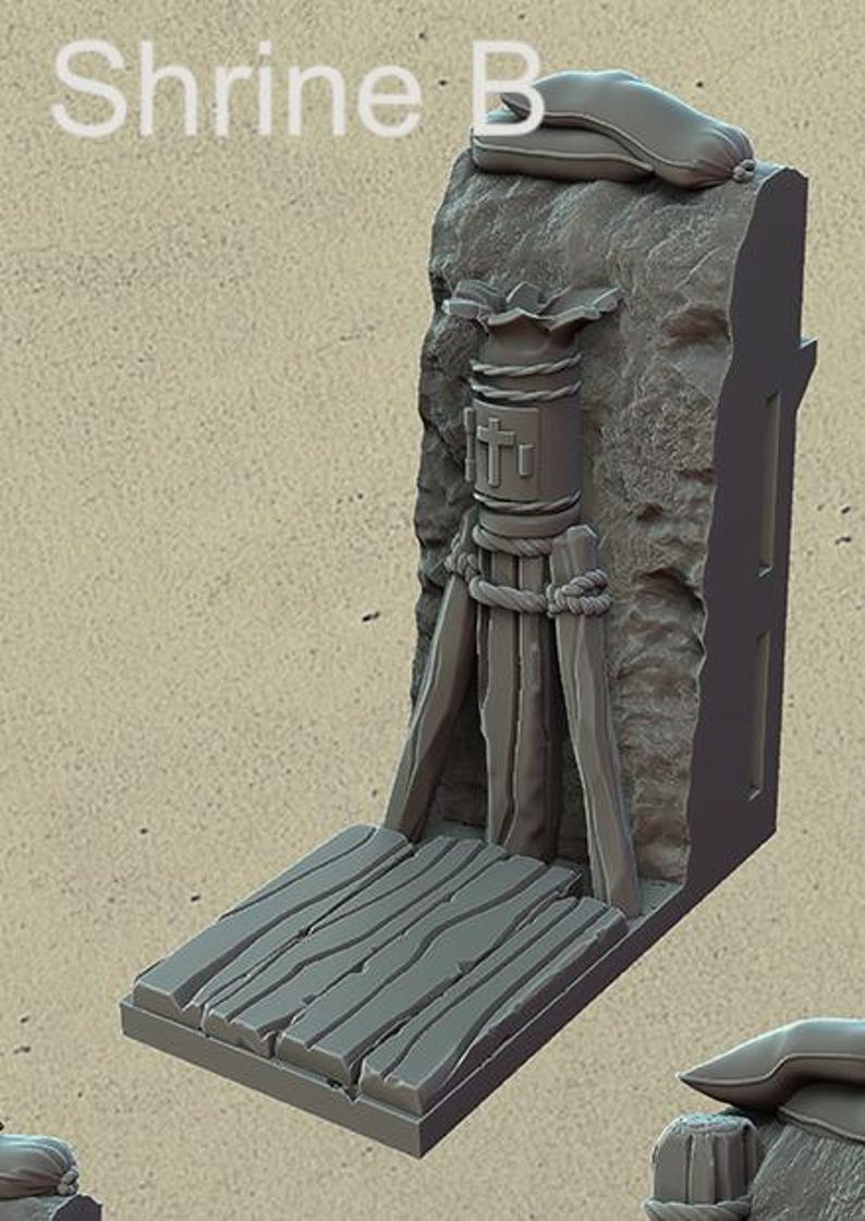 Trench Shrines - Trench Crusade Miniature, No Man's Land Terrain for ...