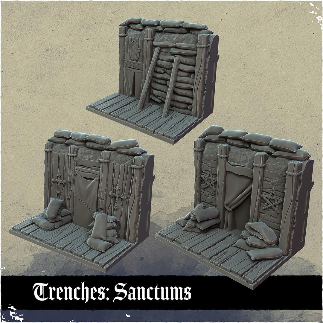 Trench Sanctums - Trench Crusade Miniature, No Man's Land Terrain for ...