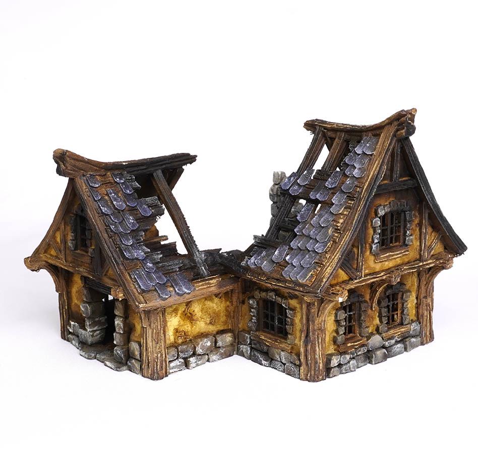 Ruined Medieval House B by My Dungeon Games Dnd Miniature Terrain for ...