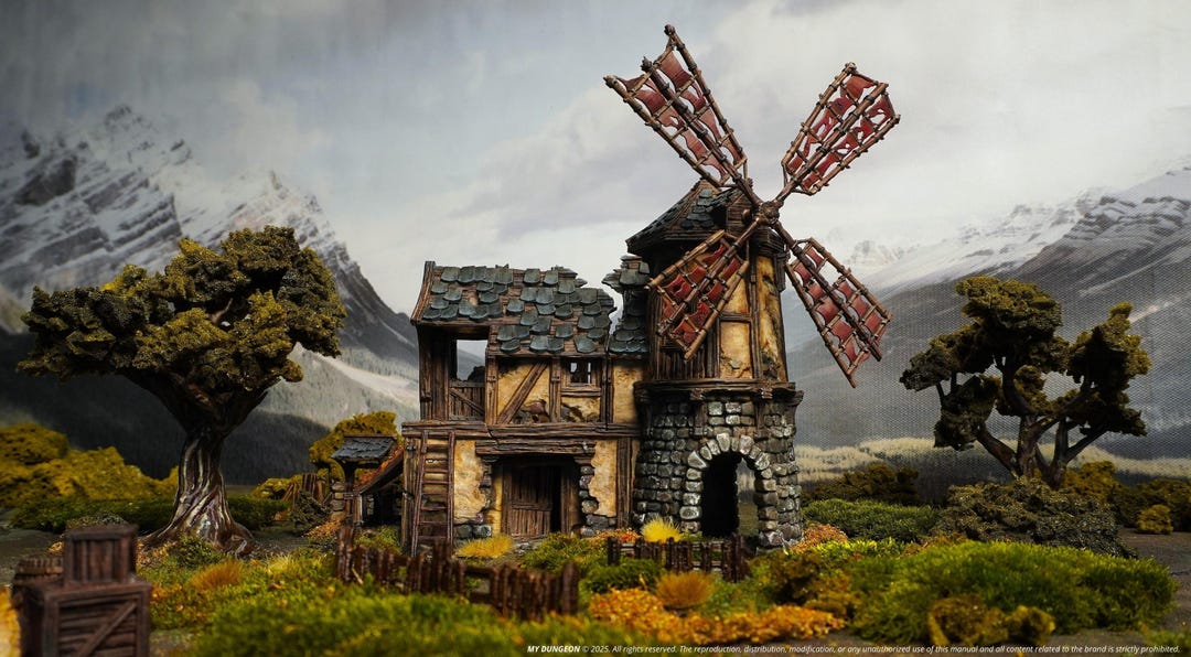 Windmill Ruins Granary by My Dungeon Games Dnd Miniature Terrain for ...