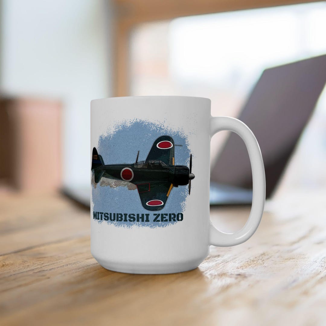 Mitsubishi A6M Zero Fighter Mug (large - 15oz) | WWII Japanese Plane ...