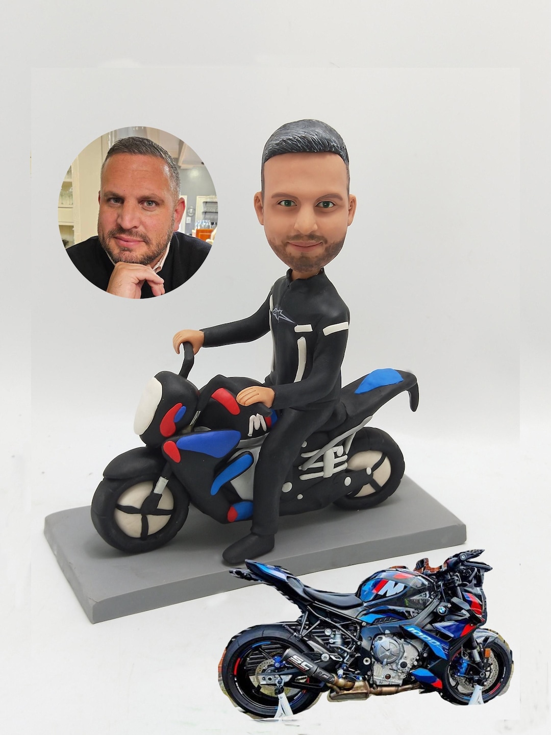 Custom Motorcycle Hardcore Bobblehead, Bobblehead on A Motorcycle ...