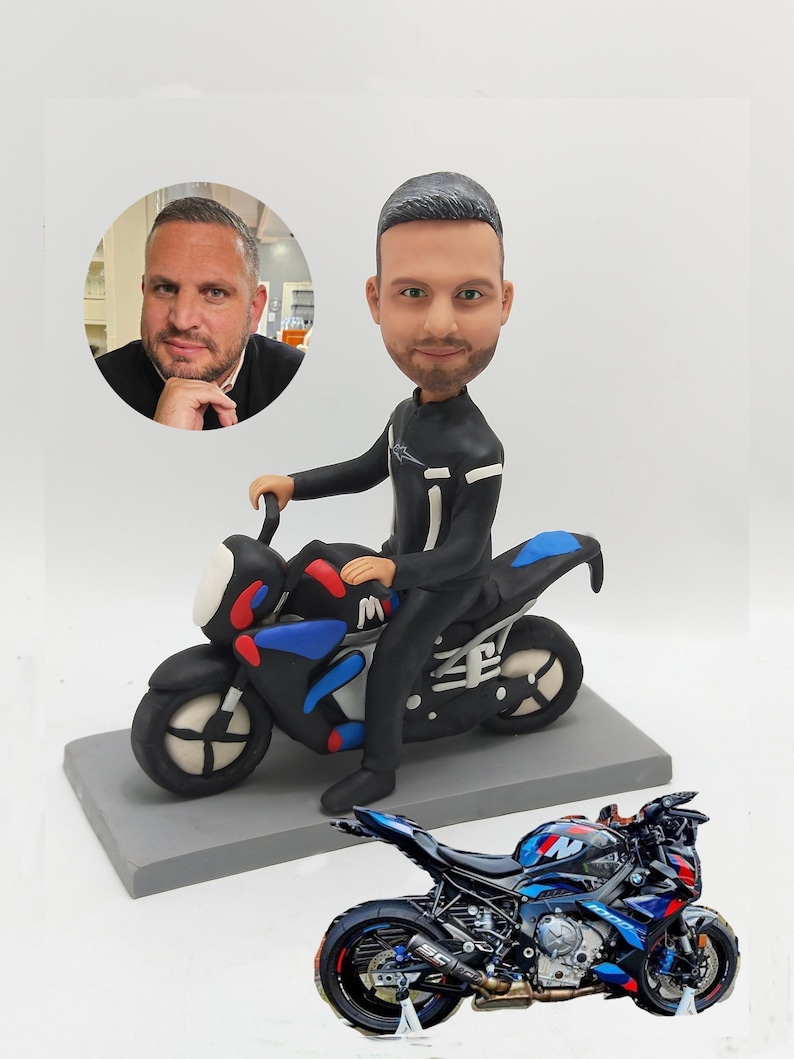 Custom Motorcycle Bobblehead – Personalized Racing Rider Figurine ...