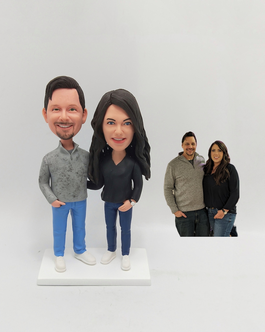Custom Couple Bobblehead – Personalized Anniversary Figurine Romantic ...