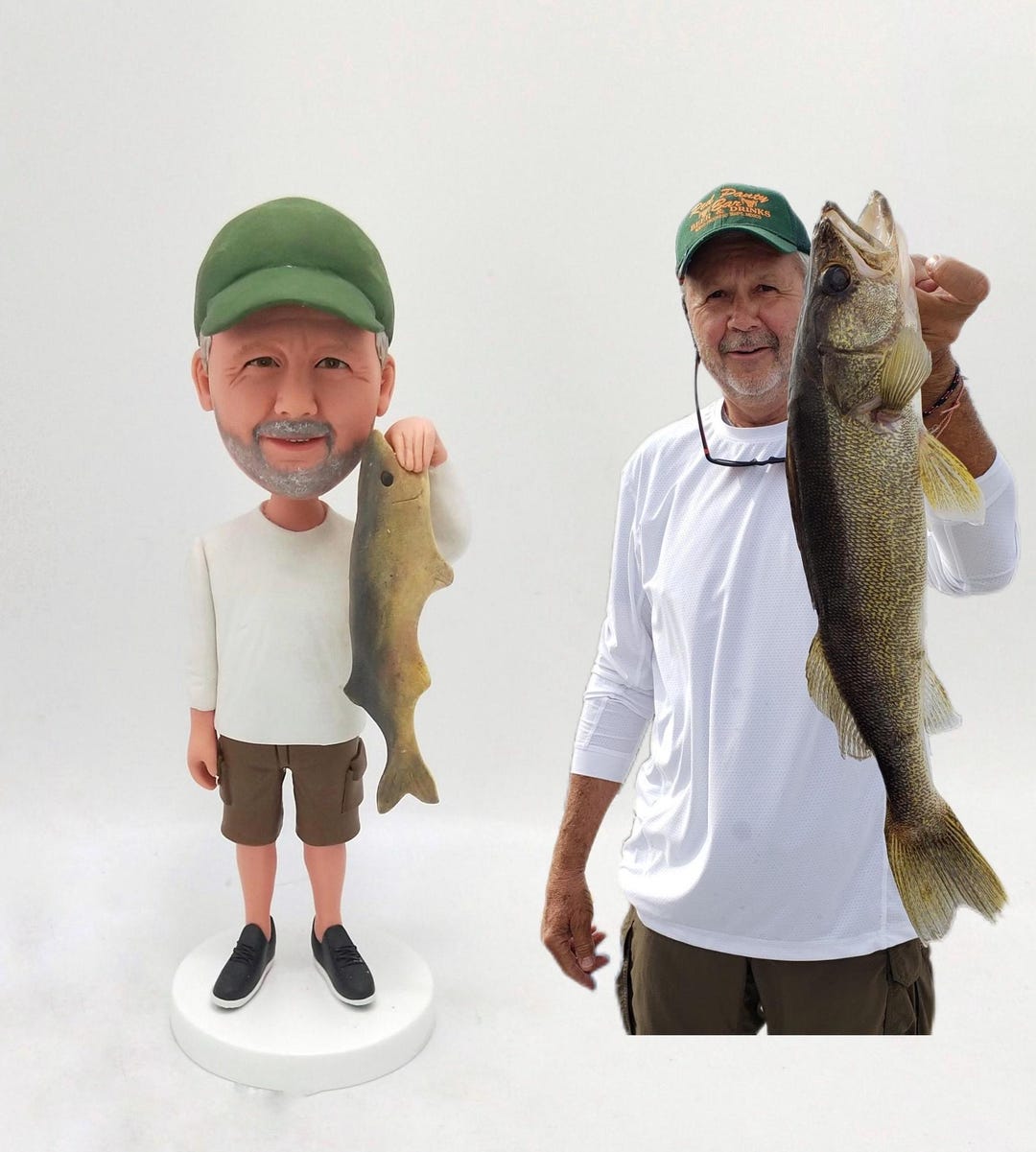 Personalized Fisherman Bobblehead, Custom Catch Fisherman Bobblehead ...
