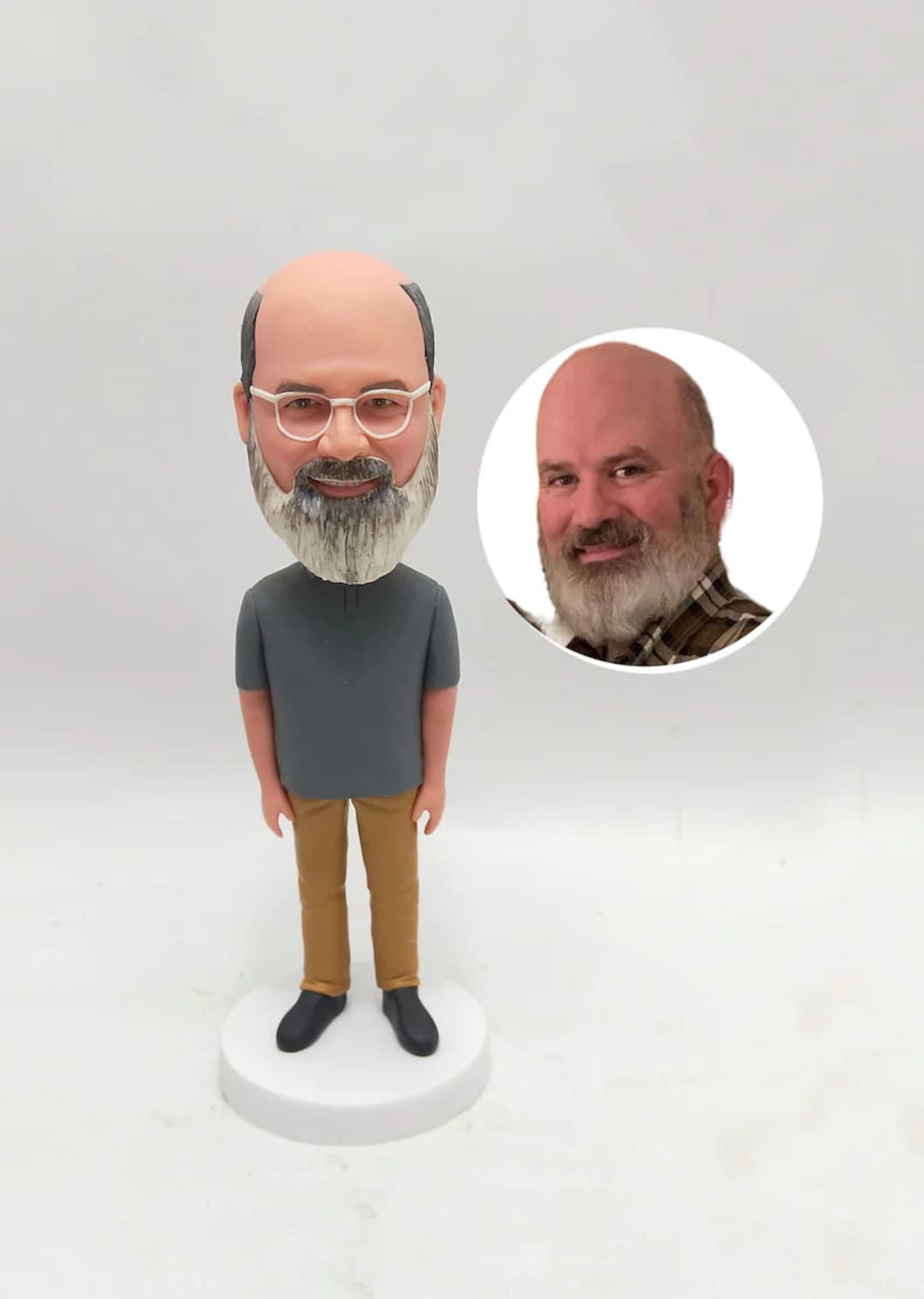 Custom Bobbleheads Cool Father's Day Gift,custom Grandfather Bobblehead ...